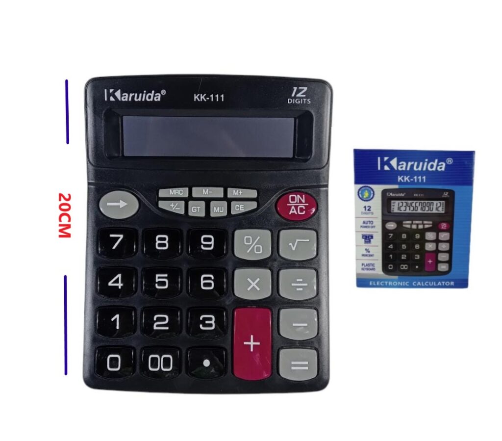 CALCULADORA GRANDE KARUIDA 12 DIGITOS - oncealpormayor