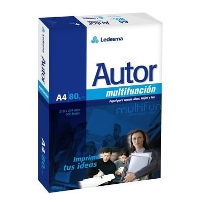 Resma Ledesma Autor 80 Grs A4 (iram) - oncealpormayor