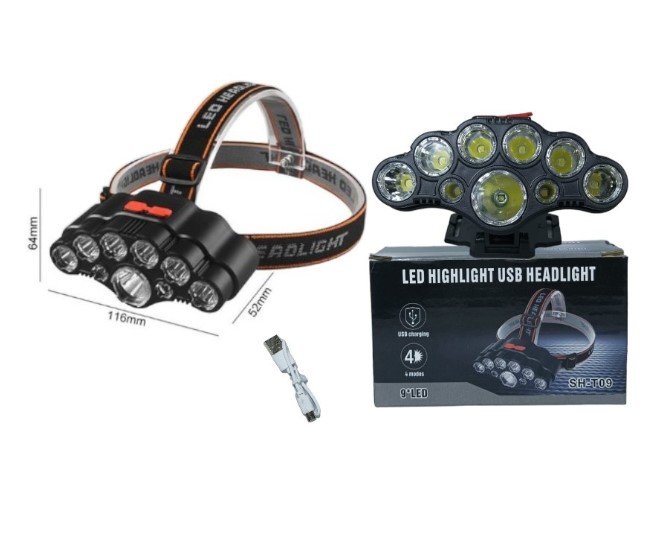 LINTERNA MINERA 9 LED - oncealpormayor