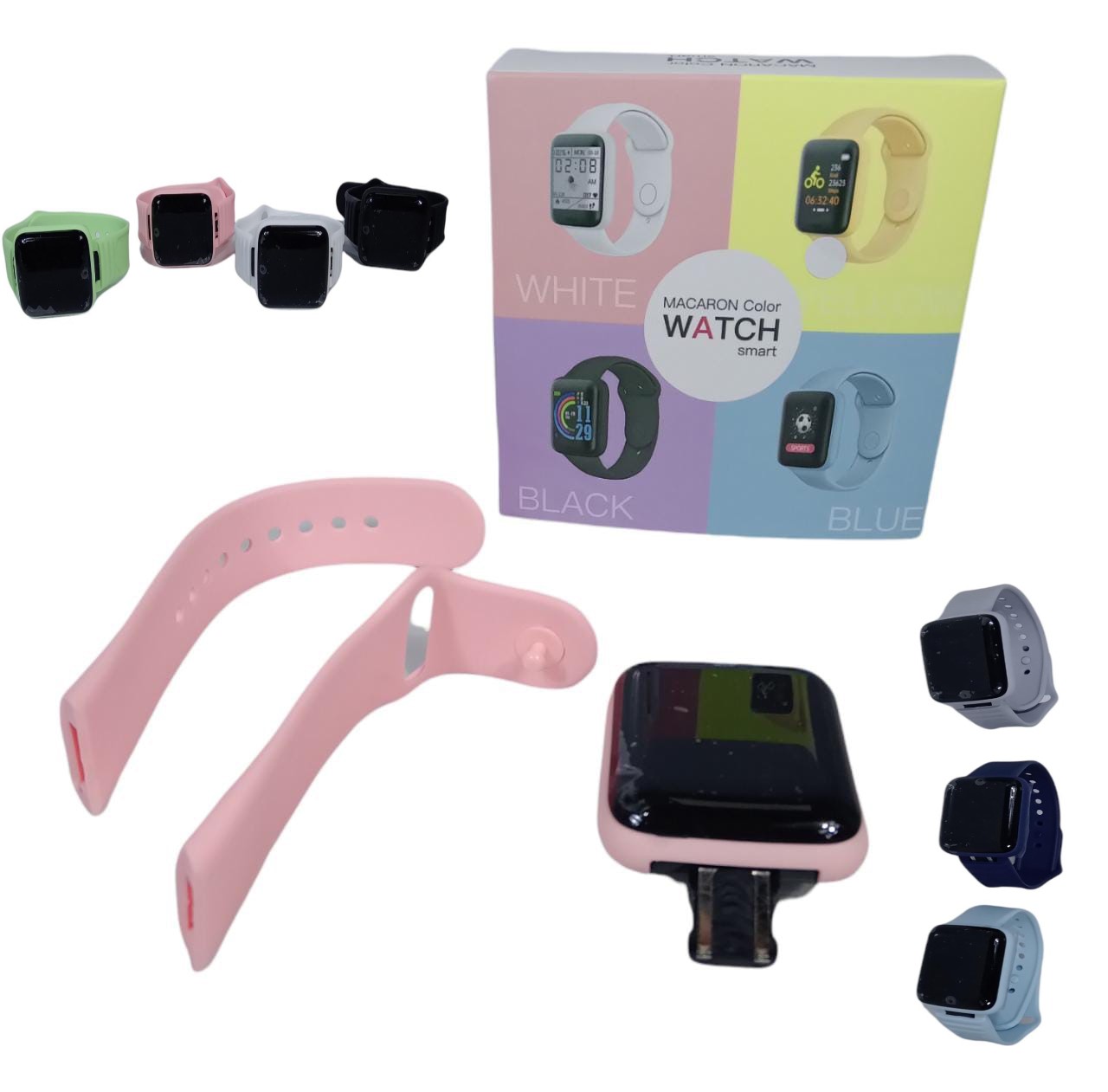 RELOJ INTELIGENTE MACARON COLORES - oncealpormayor